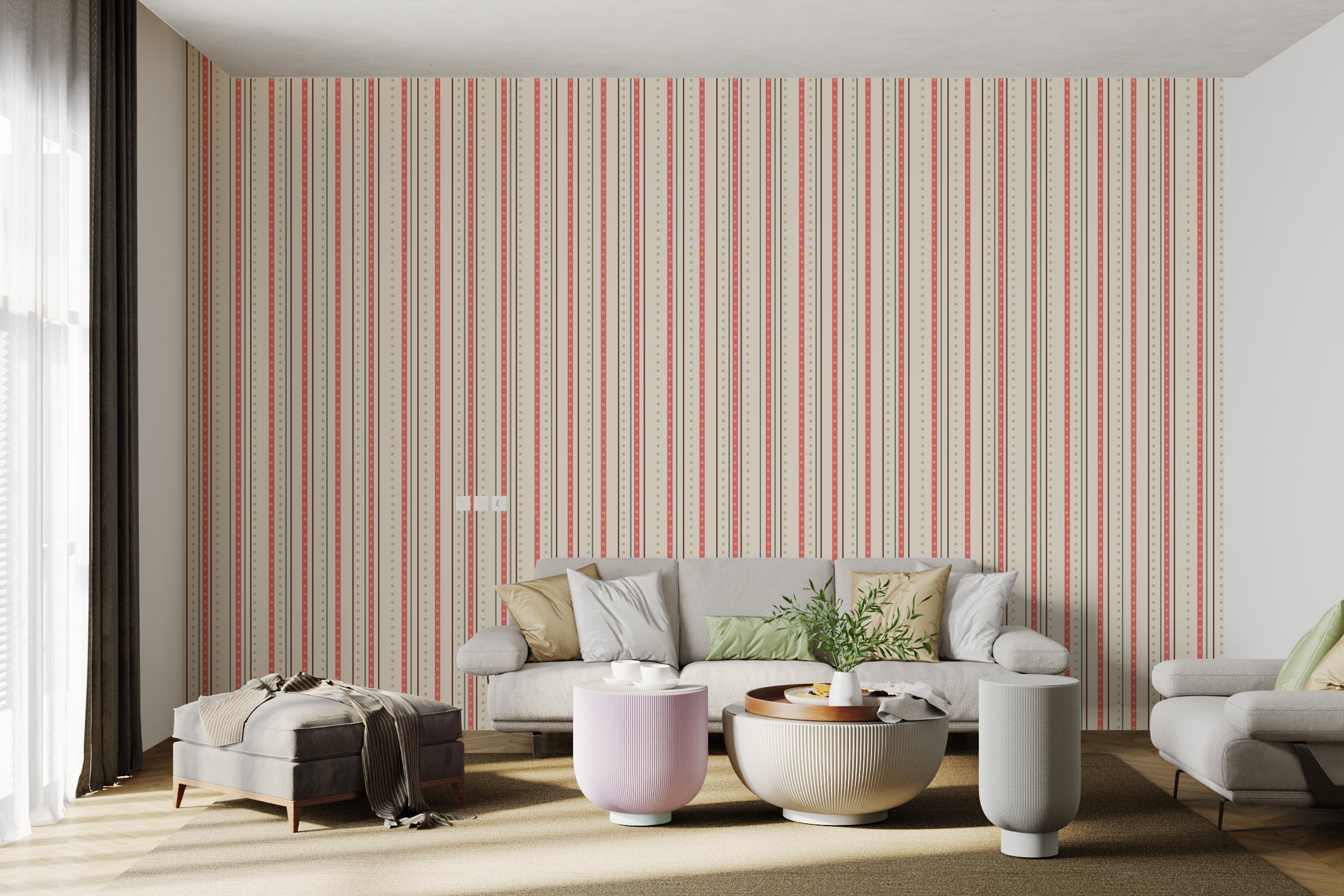 Striped Wallpaper | Removable Linear and Pinstripe Designs