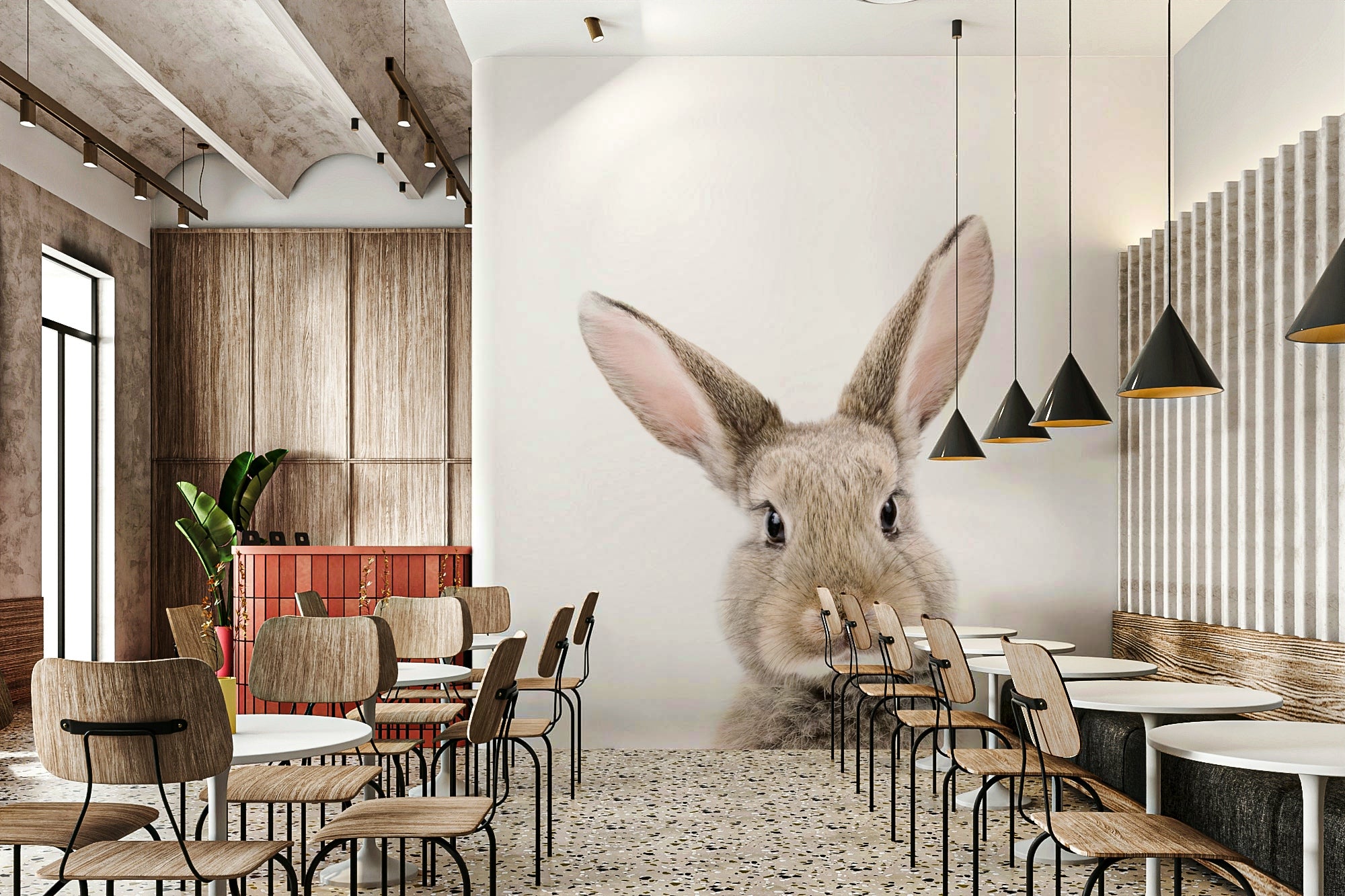 Adorable Baby Bunny Wall Mural for Nursery