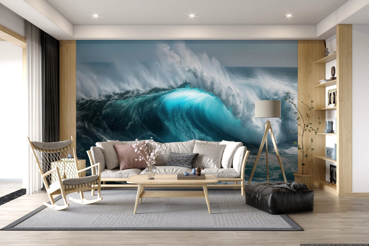Ocean Wave Wallpaper Mural