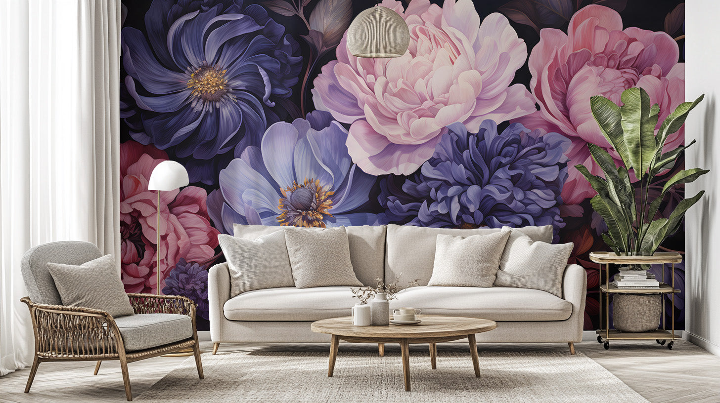 Purchase Peonies Bouquet Wallpaper - Refresh Your Home Style