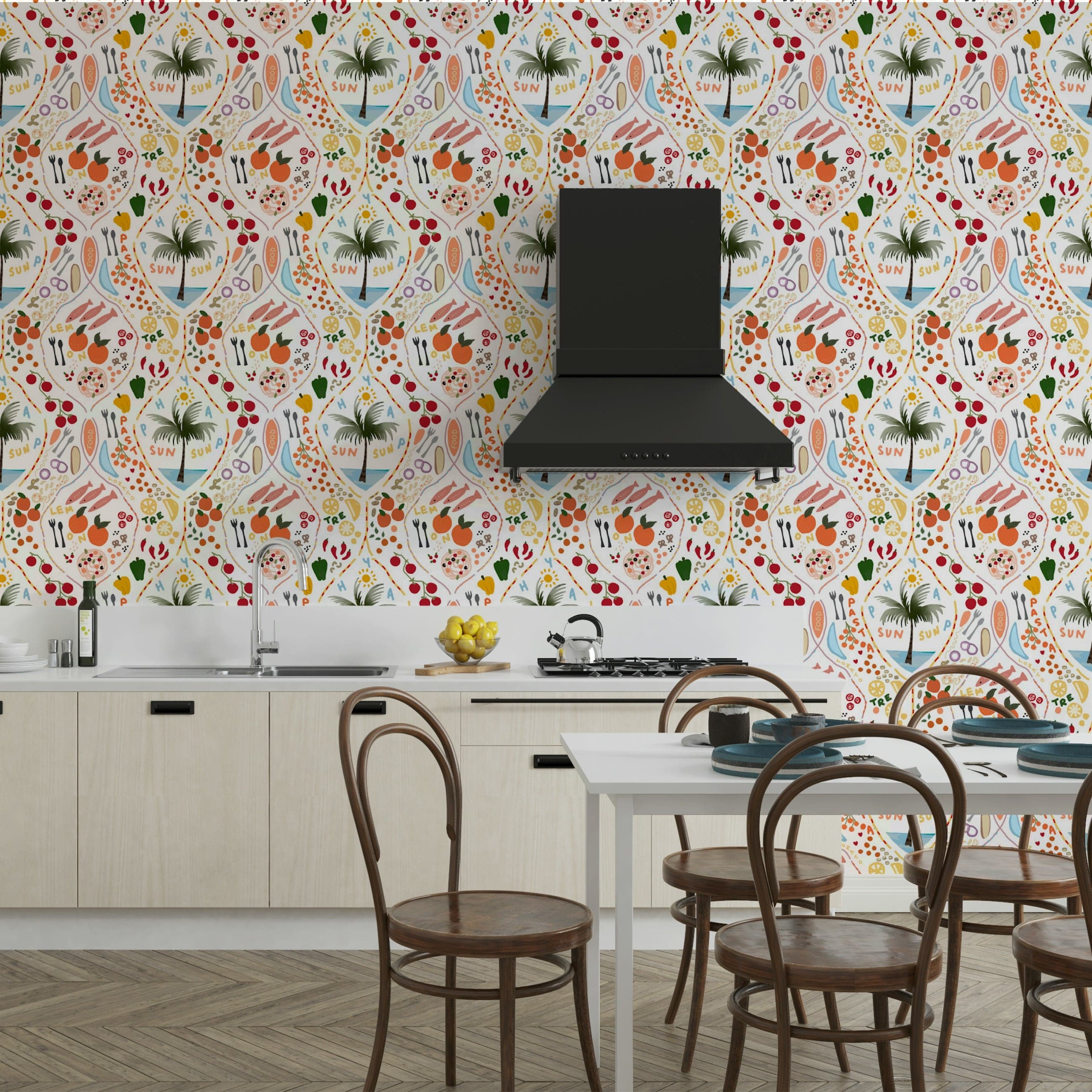 Island Feast Wallpaper Summer Fruit Fun!