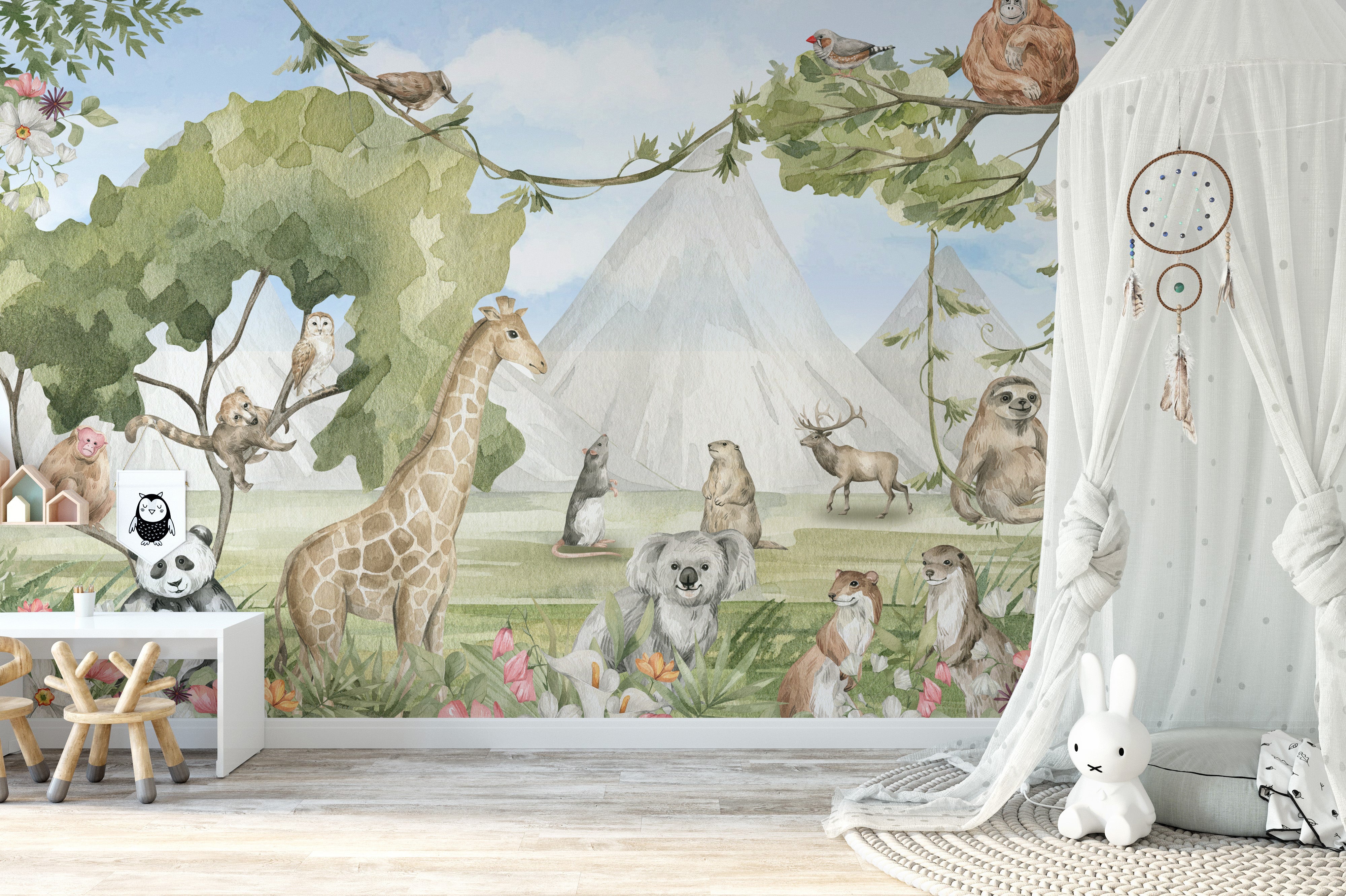 Pastoral Paradise Wall Mural for a Scenic Escape