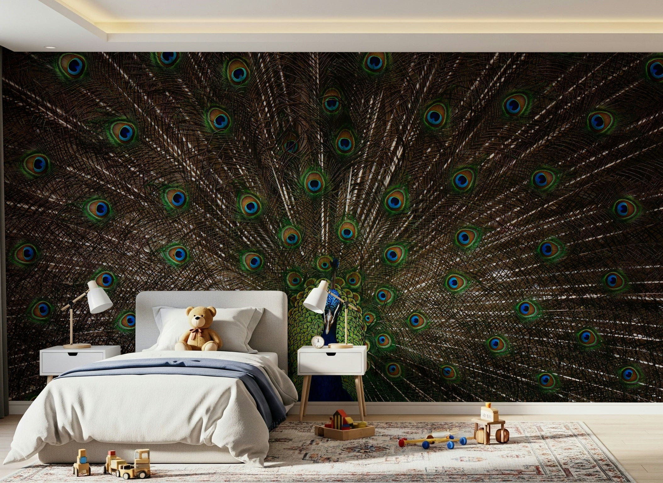 Peacock Pride Wall Mural
