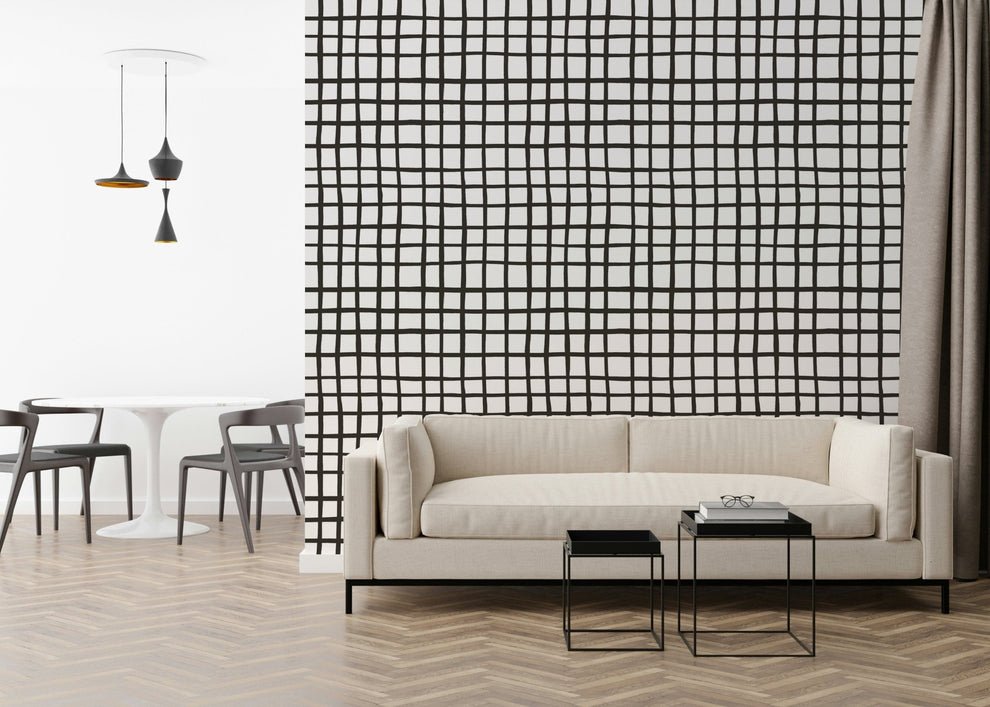 Rustic Grid Wallpaper for Walls | Shop Australia