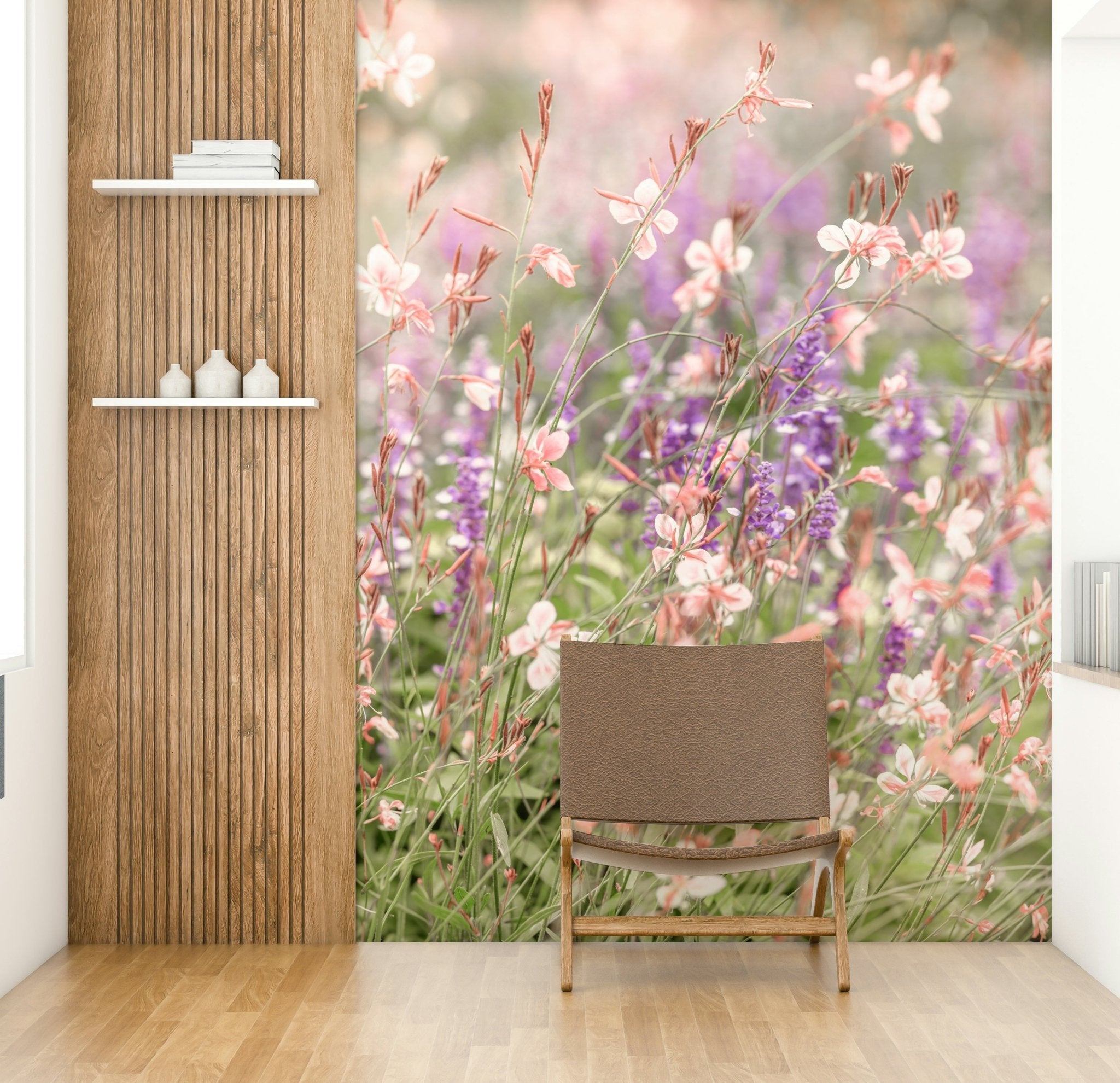 Soft & Delicate Wall Mural – Light, Airy Wallpaper Look | AU